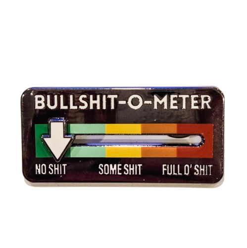 Bullshit-o-Meter Interactive Pin – SHEWOLF